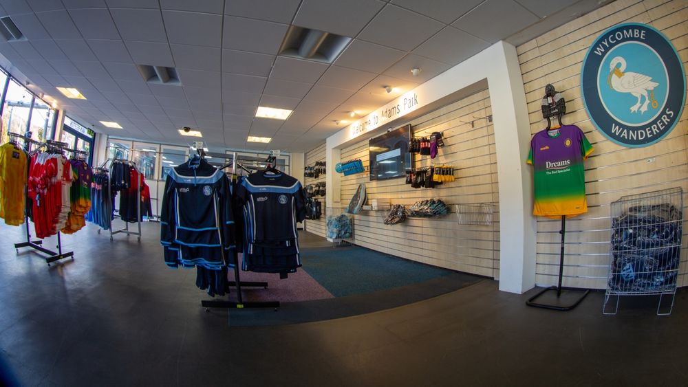 Adams Park shop relocates - Wycombe Wanderers